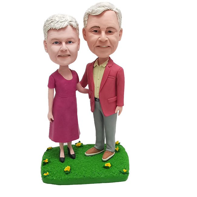 Custom cake toppers anniversary cake topper personalized figurine ...
