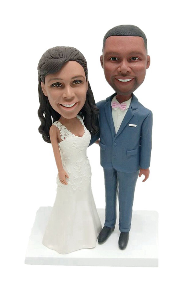 Personalized wedding cake toppers figurines create from your own photo ...
