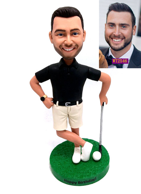 Custom cake toppers personalized birthdays for golfer [CT20160913]- $79 ...